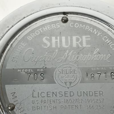 NOS 1930's SHURE 70S Ring Spring Microphone | Reverb