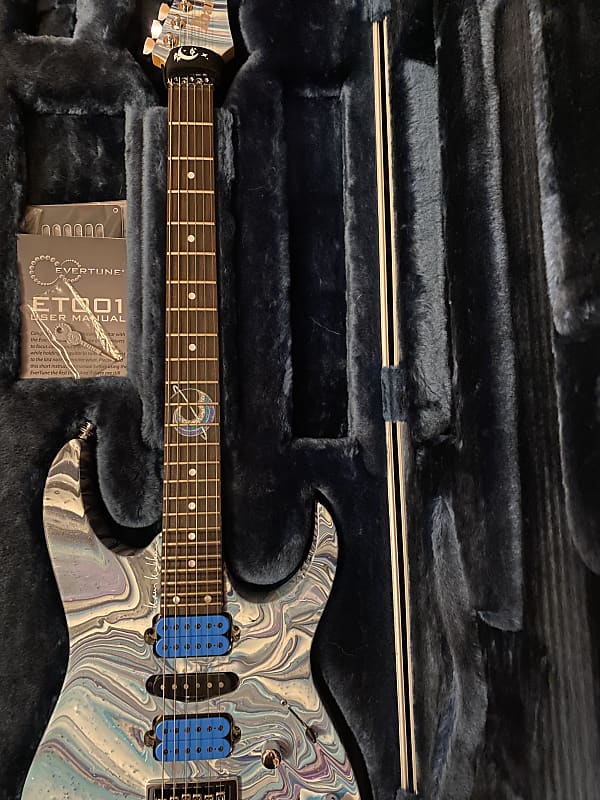 Ibanez Prestige RG1570 Evertune Custom Blue Swirl | Reverb