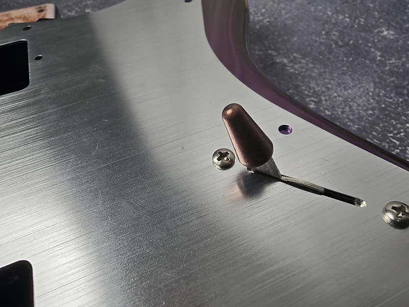 Guitar Switch Cap Metal Toggle Switch Tip Embedded Cross Core | Reverb