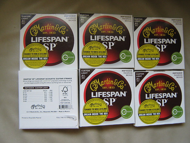 Martin SP 7050 Custom Light 11-52 Strings (6 Sets) | Reverb