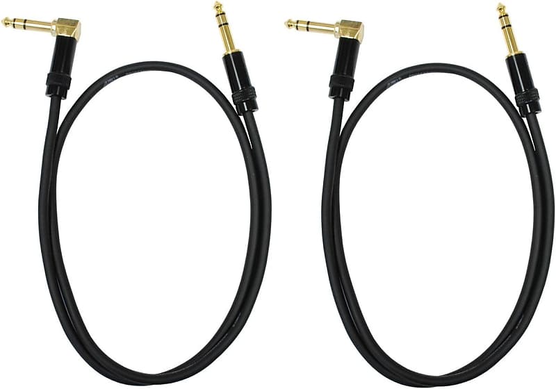 E26103P2 1/4" TRS Right Angle to 1/4" TRS 3 Feet Cable | Reverb