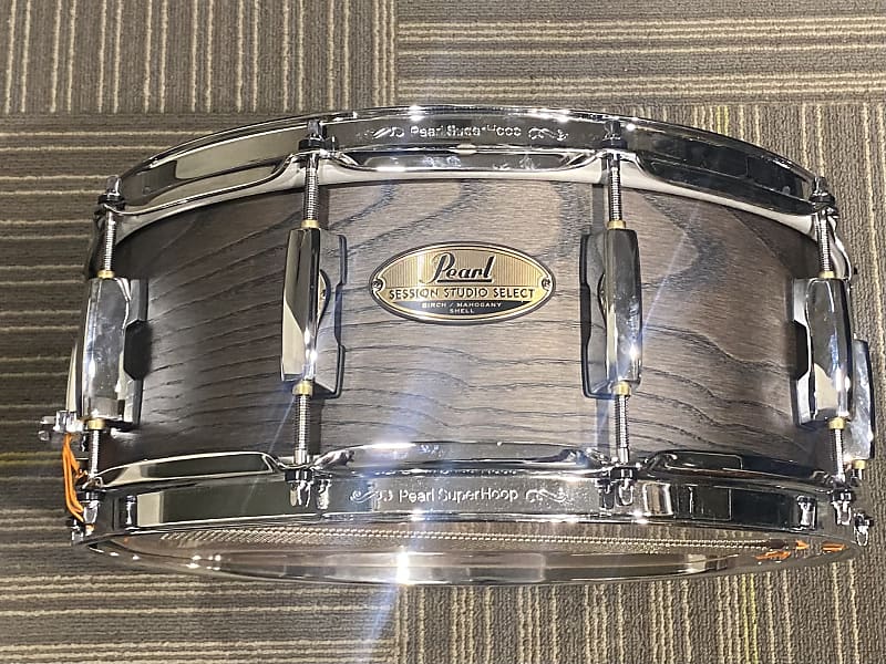 Pearl Session Studio Select Black Satin Ash 14x5.5" Kit Snare | Reverb