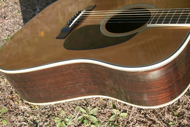 Yamaki 150 Solid Top and Solid Back D35 Japan Vintage Guitar | Reverb