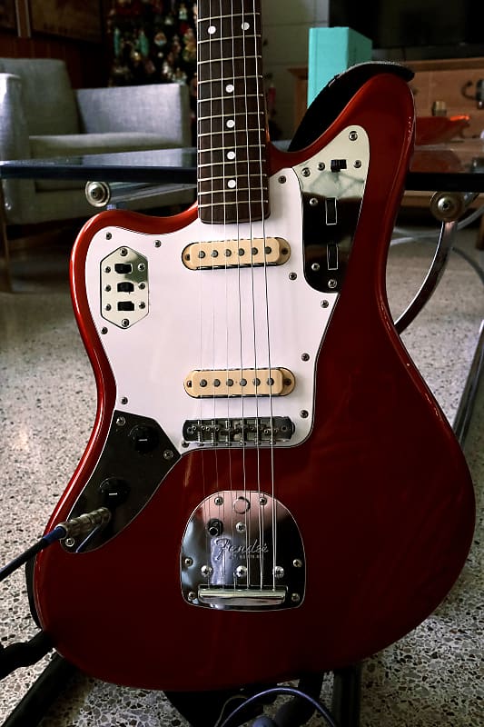 1999 Fender Left Handed JG-66 Jaguar Candy Apple Red Reissue | Reverb