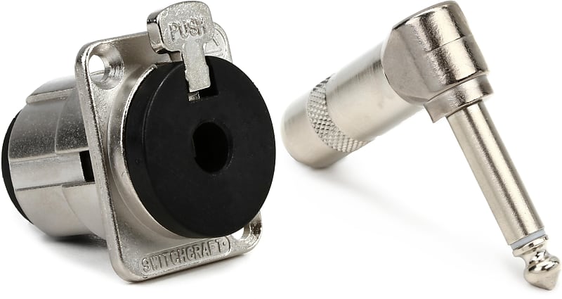 Switchcraft E111L 1/4" Locking Panel Mount Jack Bundle with | Reverb