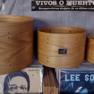 Witt Percussion Solid Shell Steambent Sassafras Raw Bare Drum | Reverb