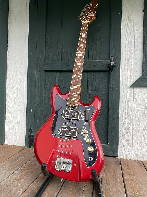 Teisco Spectrum EB-120 Bass 1960s Candy Apple Red | Reverb