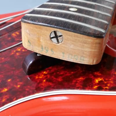 1969 Fender Precision Bass Fiesta Red - Original Custom Color | Reverb