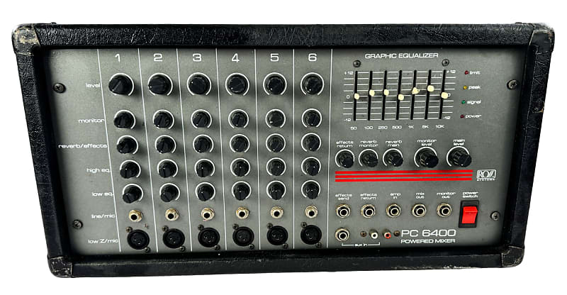 Ross PC 6400 6 Channel Powered Mixer for Parts or Repair | Reverb
