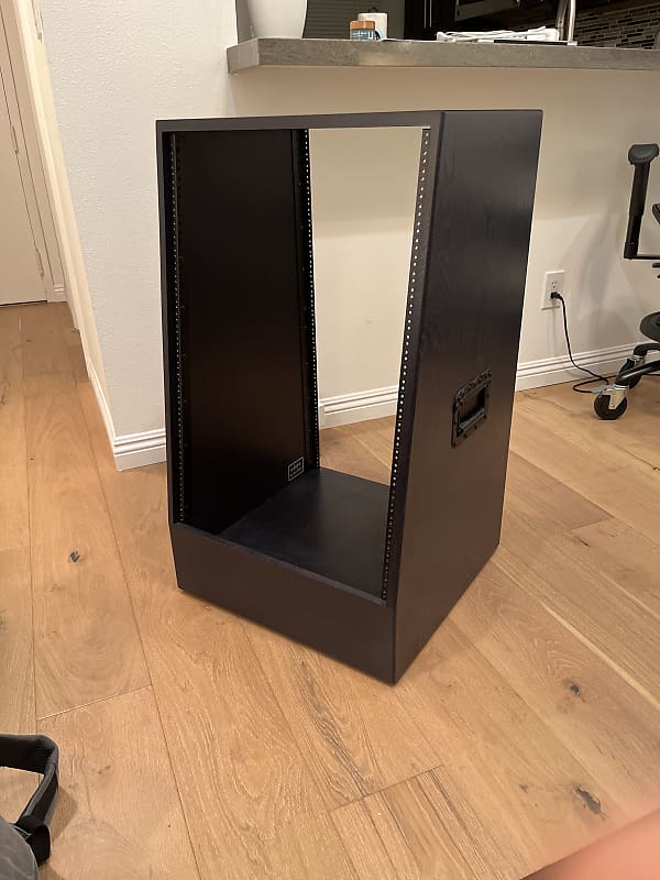 AudioRax 16U Slant Studio Equipment Rack, 20" Depth, White | Reverb