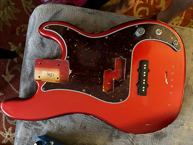 MJT P bass 2020 - Candy Apple Red | Reverb