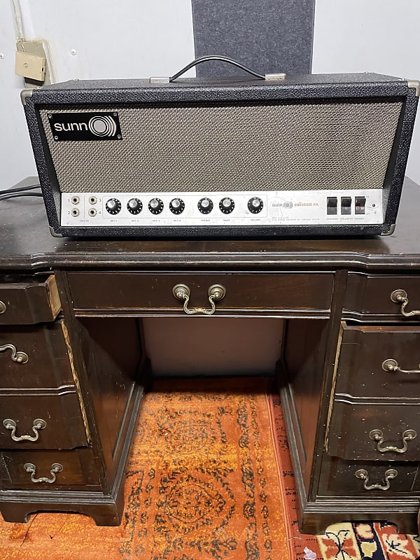 Sunn Coliseum PA 1968 - Black | Reverb