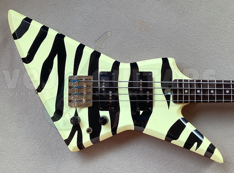 ARIA PRO II ZZB DELUXE ZEBRA 'EXPLORER' BASS - 1984 - w/ORIG | Reverb