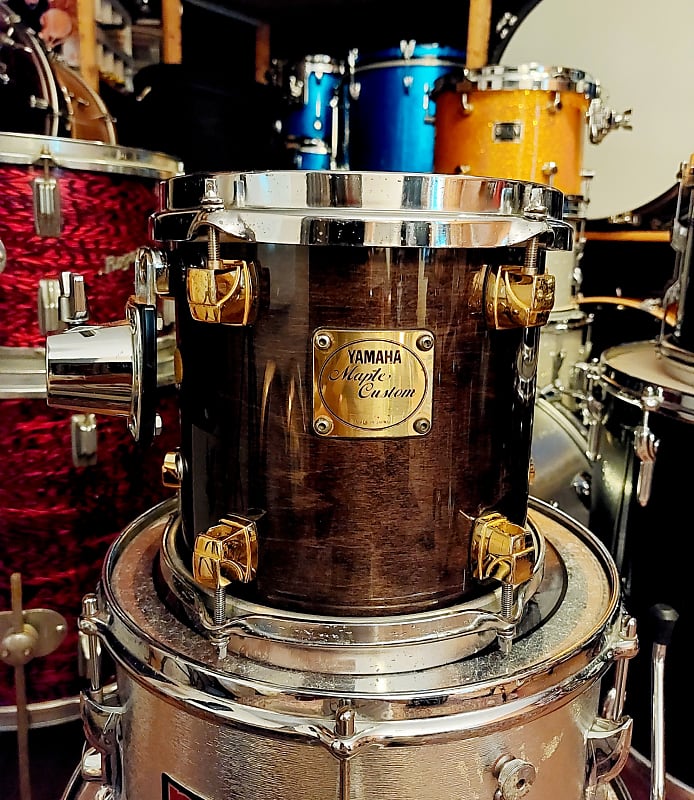 Yamaha Maple Custom 8×8 Tom 2005 Black Maple | Reverb