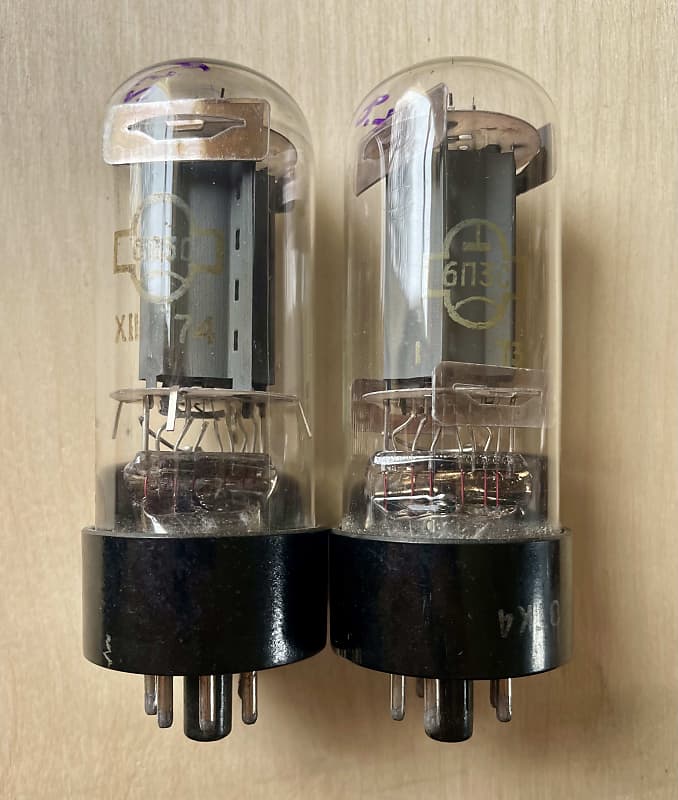 2x Matching 6H30 Soviet Reflektor 6L6 output valves / | Reverb UK