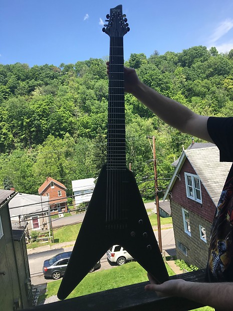 Schecter V8 2015 Flat Black | Reverb