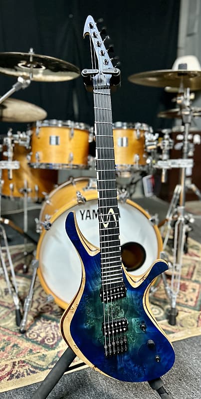 Skervesen Swan 6 - Satin deep ocean blue, swamp ash, poplar | Reverb