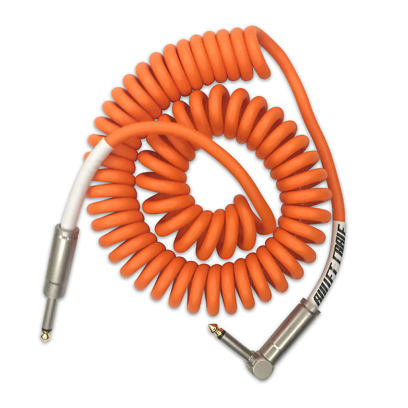 Bullet Cable 15′ ORANGE COIL CABLE | Reverb
