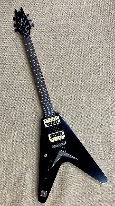 Dean VX Flying V left handed LH Black | Reverb