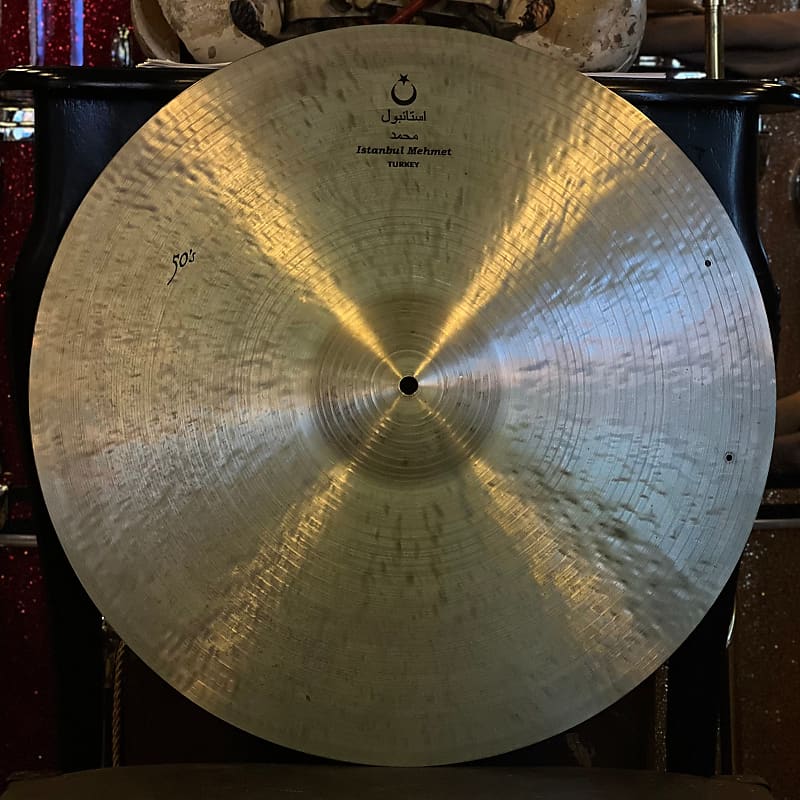 USED Istanbul Mehmet 22" 50's Nostalgia Ride Cymbal w/ Two | Reverb