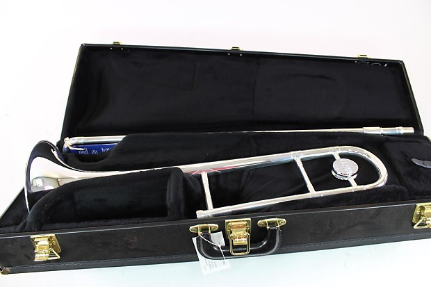 C.G. Conn 8HSP Professional Trombone in Silver Plate GORGEOUS | Reverb