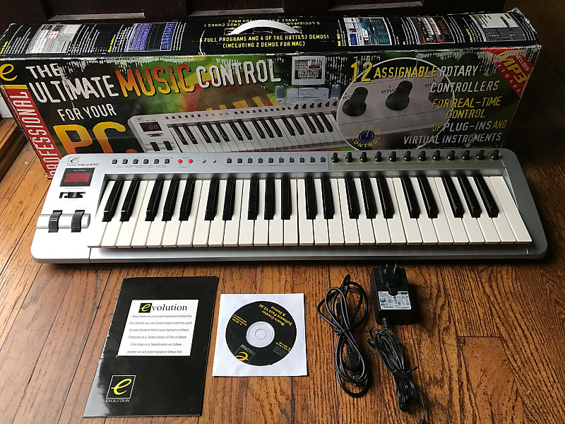 Evolution MK-249C 49-Key USB MIDI Controller w/Box, Software, | Reverb