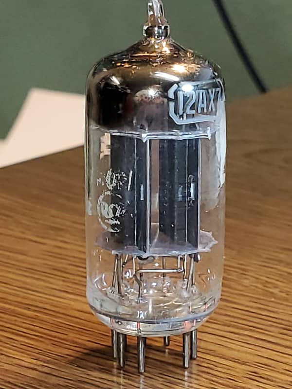 12AX7 Black Plate RCA MaxiPreamp2/TV7 tested ( 1 ) tube lot | Reverb