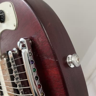 Gibson Double Cut Baritone / Bass VI / EB6 2019 Worn red | Reverb