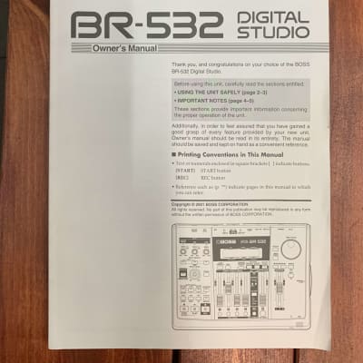 Boss BR-532 Digital Studio Compact 4-Track Recorder w/ case | Reverb