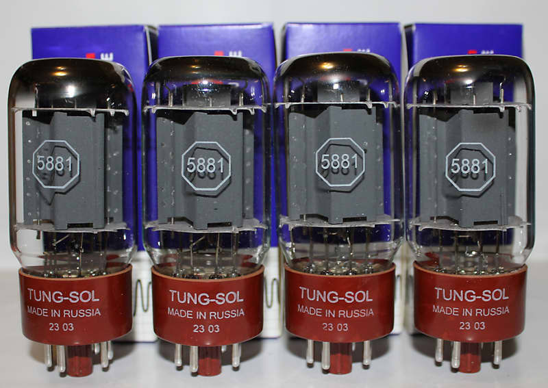 Matched Quad Tung Sol 5881 tubes, Brand New in Box ! | Reverb