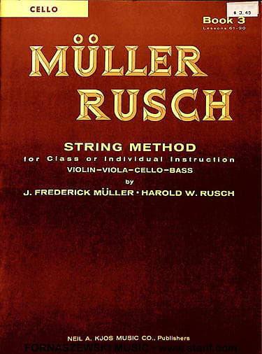 Muller Rusch - String Class Method - Cello Book 3 | Reverb