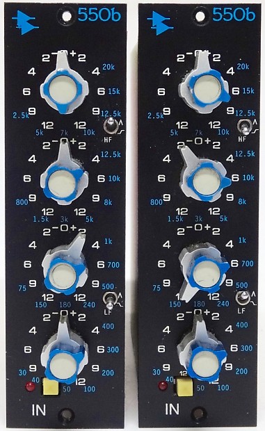 API 550B 500 Series 4-Band Equalizer Pair | Reverb UK