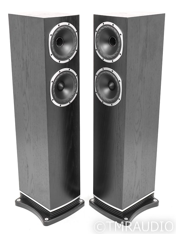Fyne Audio F501 Floorstanding Speakers; F-501; Black Oak Pair | Reverb