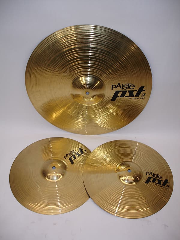 Paiste PST 3 Cymbal Essential Set Only Setup Pack 13/18 | Reverb