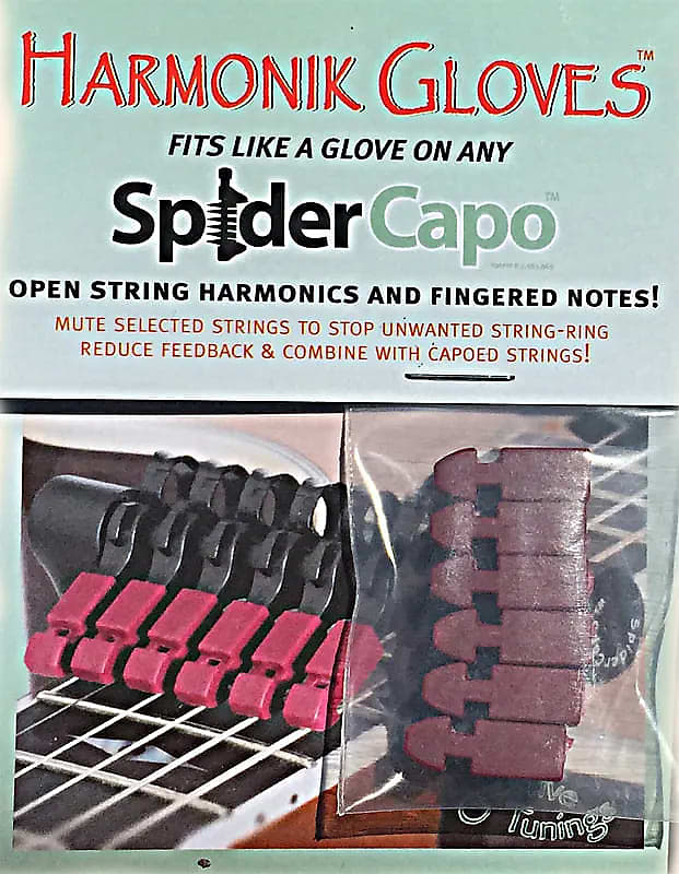 Spider Capo Harmonik Gloves Mutes for Spider Capo 6 pieces | Reverb
