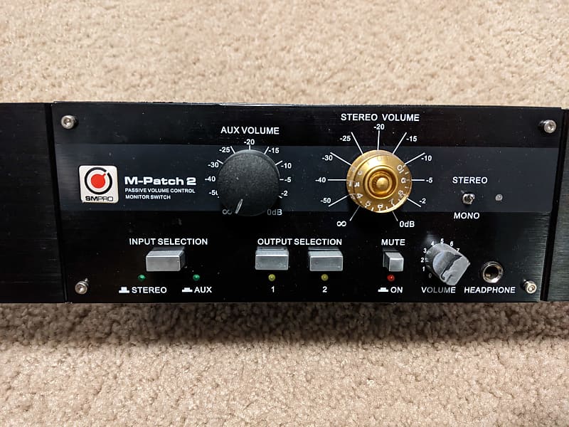 SMPro M-Patch 2 Passive Volume Control Monitor Switch Black | Reverb