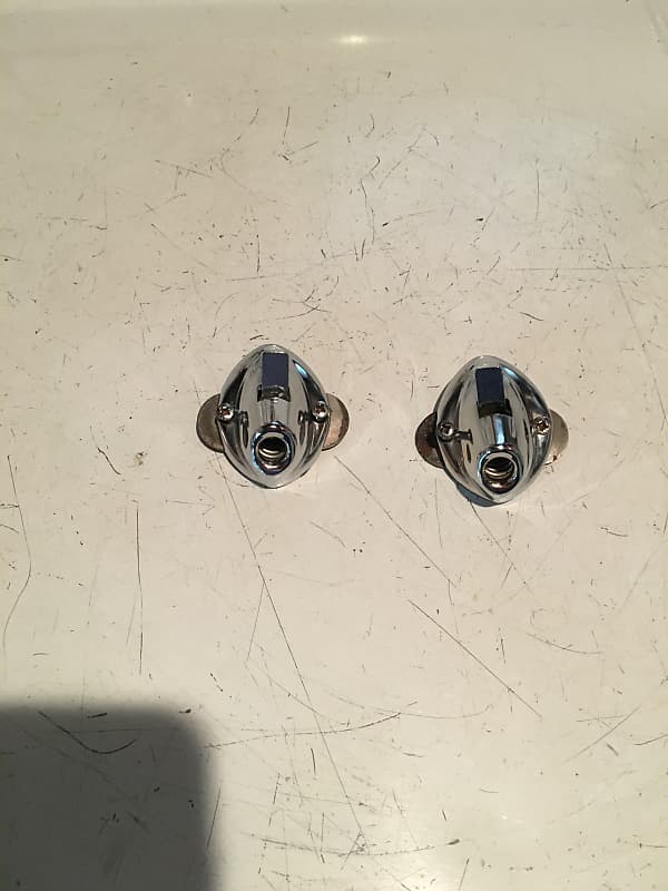 Premier Pair Bass Drum Spur Brackets 60's/1970's - chrome | Reverb