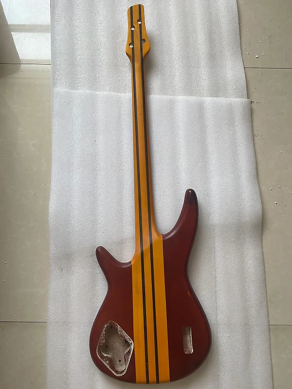 4 String Bass Guitar Solid Body with Maple Neck, Rosewood | Reverb