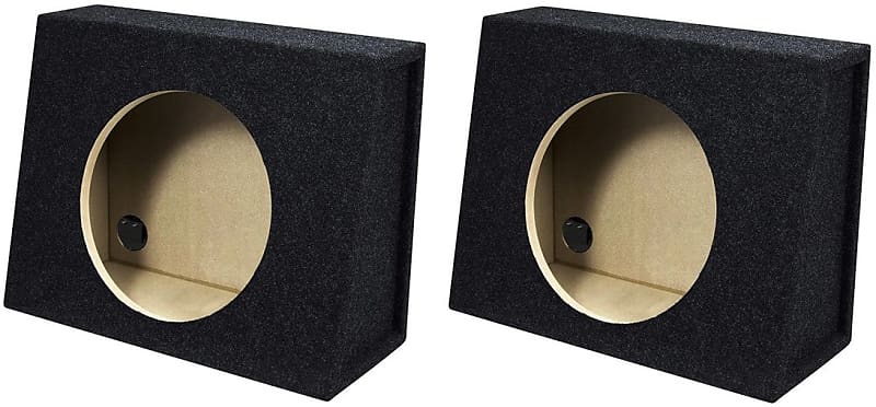 2 Absolute SAG10 Angle Single 10" Subwoofer Enclosure Truck | Reverb