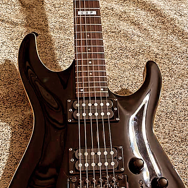ESP Horizon Custom Deluxe 2001 - Black | Reverb UK