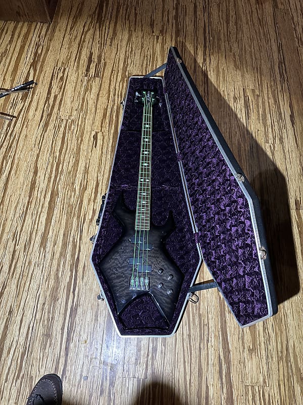 B.C. Rich Warlock N.J. Neck threw series 90s ? - Black | Reverb