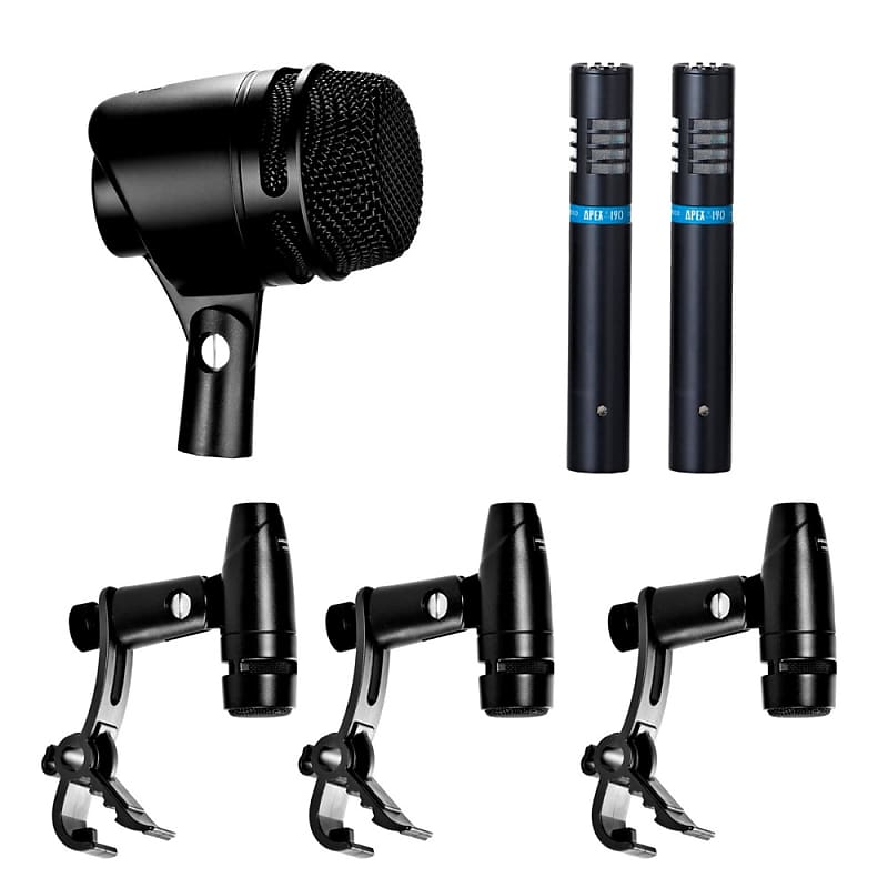 APEX DP6 Deluxe Drumset Microphone 6-Pack | Reverb