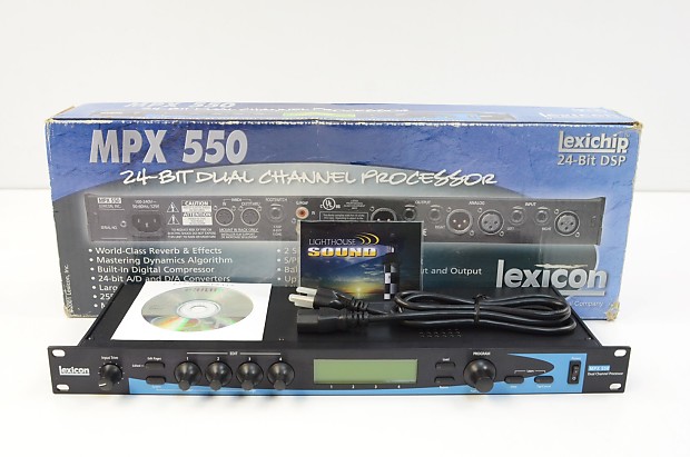 Lexicon MPX550 24-Bit Dual Channel Processor MPX-550 - In Box | Reverb