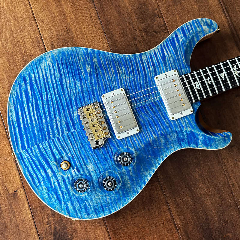 PRS DGT Electric Guitar Faded Blue Jean Flame Maple 10-Top | Reverb