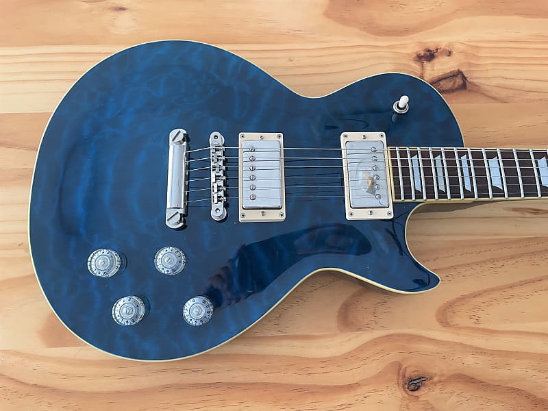 Edwards by ESP E-LP-125SD/QM Black Aqua + HSC | Reverb