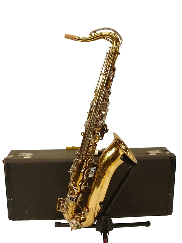 Vintage Selmer Bundy Tenor Saxophone, Gold Lacquer w/ Case | Reverb