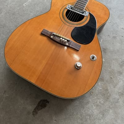 1970s Fame 747 Japan Electric Acoustic Guitar | Reverb