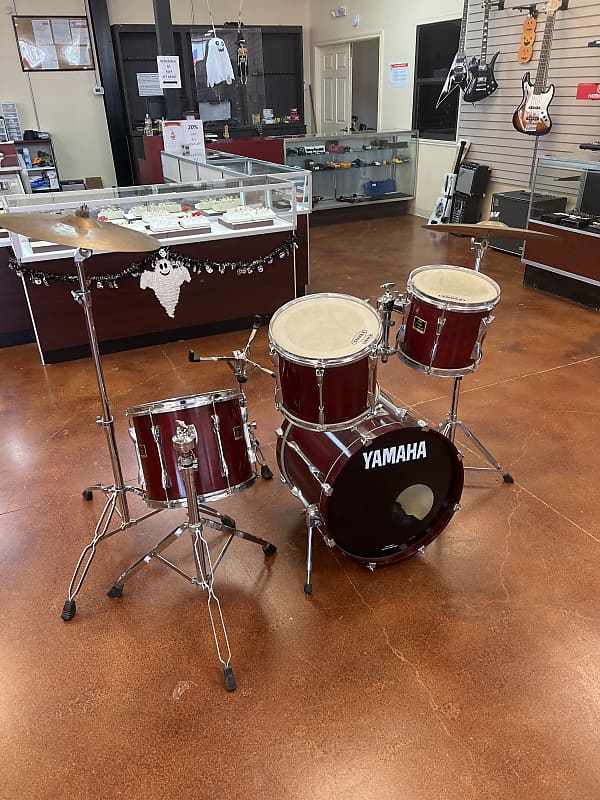Yamaha Red Stage Custom Drum Set | Reverb