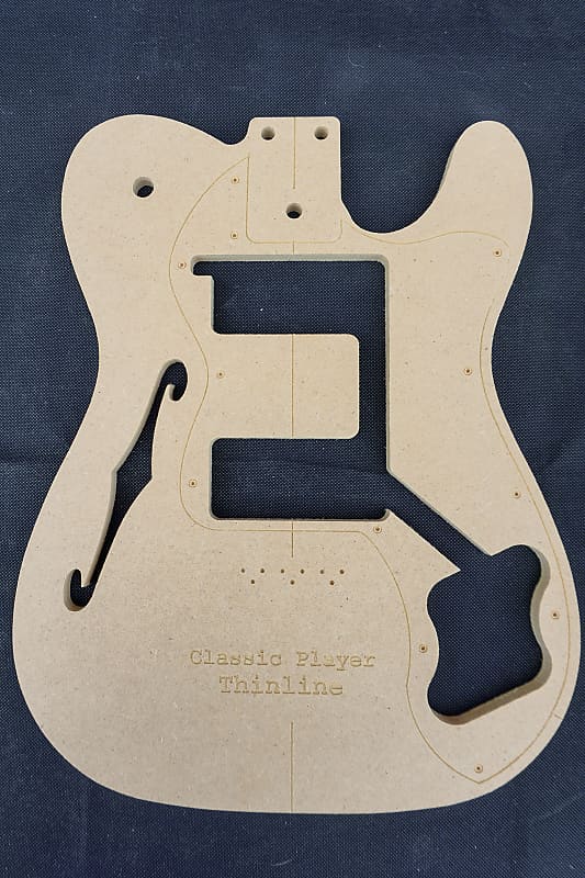 Classic Player Thinline Tele Body Template ~ MDF CNC ~ Guitar | Reverb