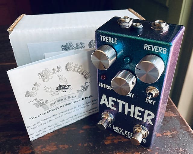 Tex Mex Effects Aether Analog Reverb Pedal 2024 - Metallic | Reverb